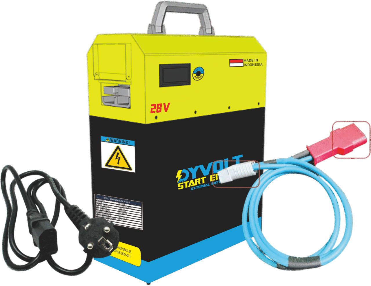 DYVOLT START ENGINE - Eksternal Baterai Pesawat